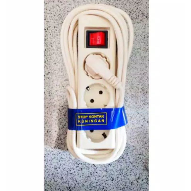 Jual Colokan Listrik 3 Lubang + Kabel 1,5 M. | Shopee Indonesia