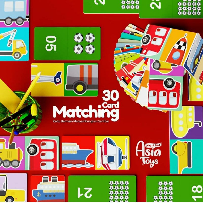 Jual matching cards mainan menyambungkan gambar seru | Shopee Indonesia