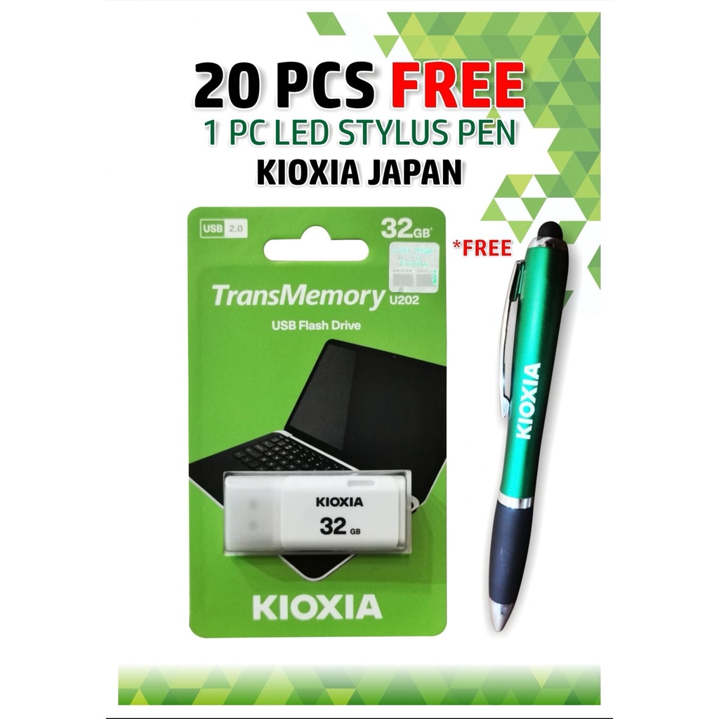Jual FLASHDISK KIOXIA 32GB USB 2 100% ORIGINAL JAPAN (TOSHIBA ...