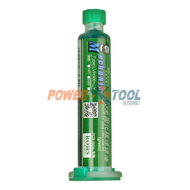 Jual Mechanic Pasta Pelapis PCB / UV Curable Solder Mask 10cc (Green ...