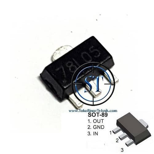 Jual IC Regulator 5V 78L05 LM7805 SOT-89 IC SMD SMT 100mA | Shopee Indonesia