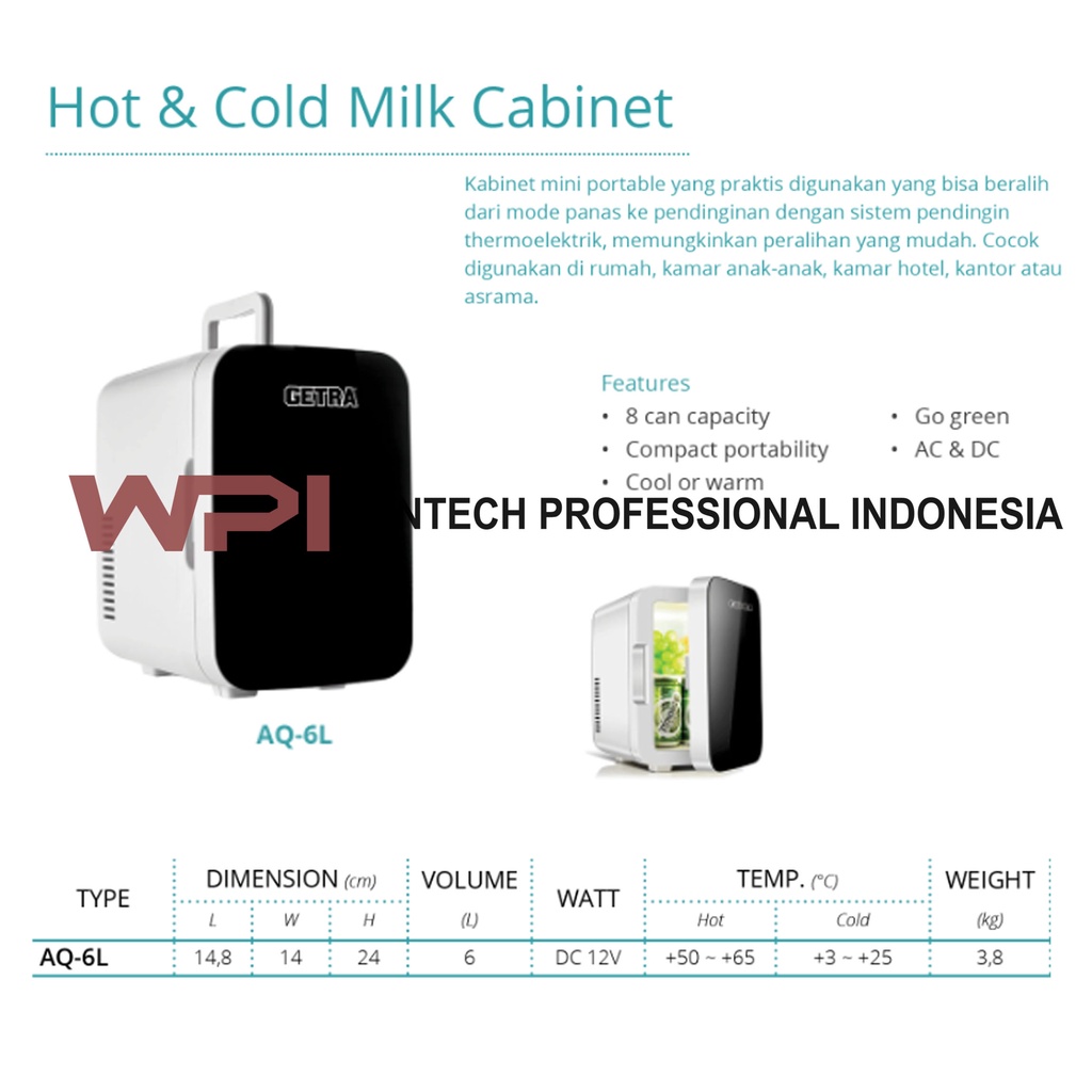 Jual Getra AQ 6L AQ-6L Kabinet Mini - lemari pemanas pendingin - Hot ...