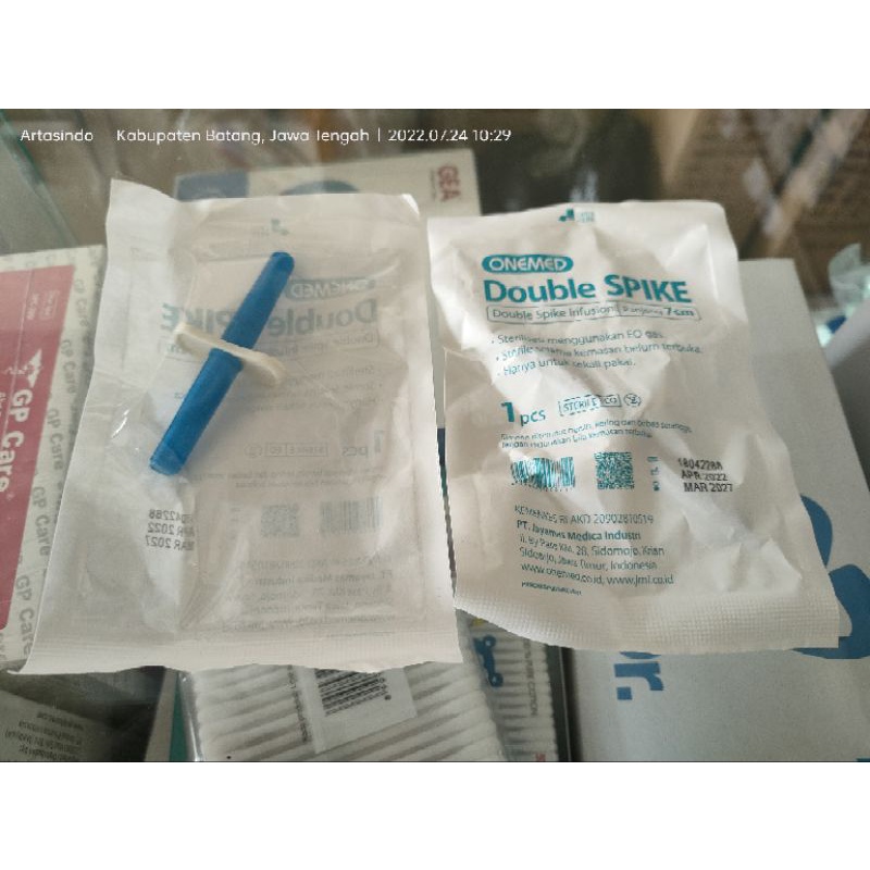 Jual Onemed Double Spike Infusion Alat Penusuk Botol Cairan Infus ...