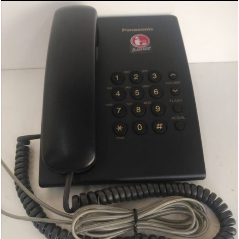 Jual PESAWAT TELEPON RUMAH DAN KANTOR PANASONIC KX-TS505 - HITAM | Shopee Indonesia
