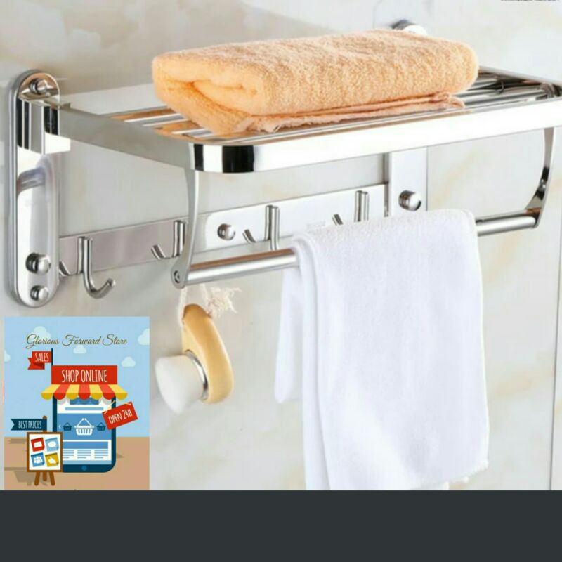 Jual GANTUNGAN HANDUK TEMPAT HANDUK HOTEL STAINLESS STEEL BISA LIPAT ...