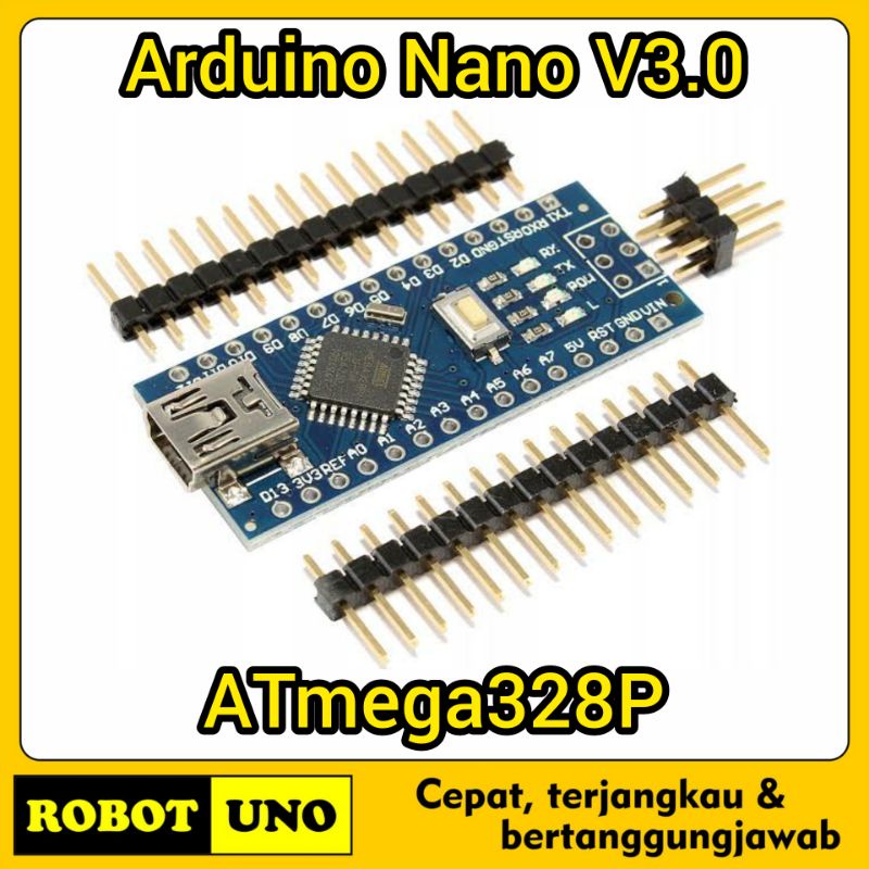 Jual Arduino Nano V3.0 Controller Arduino ATMEGA328P 16Mhz CH340 ...