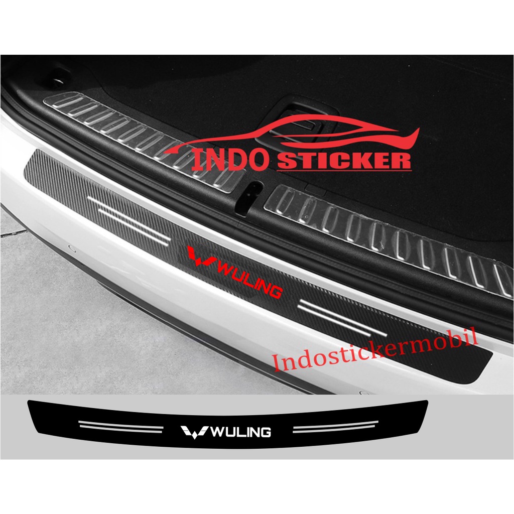 Jual Sticker stiker mobil wuling sticker karbon 3d pelindung bumper ...