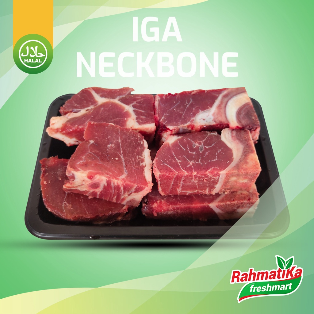 Jual Daging Iga Neckbone Super / Iga Tulang Leher Sapi 500 gram (Daging ...