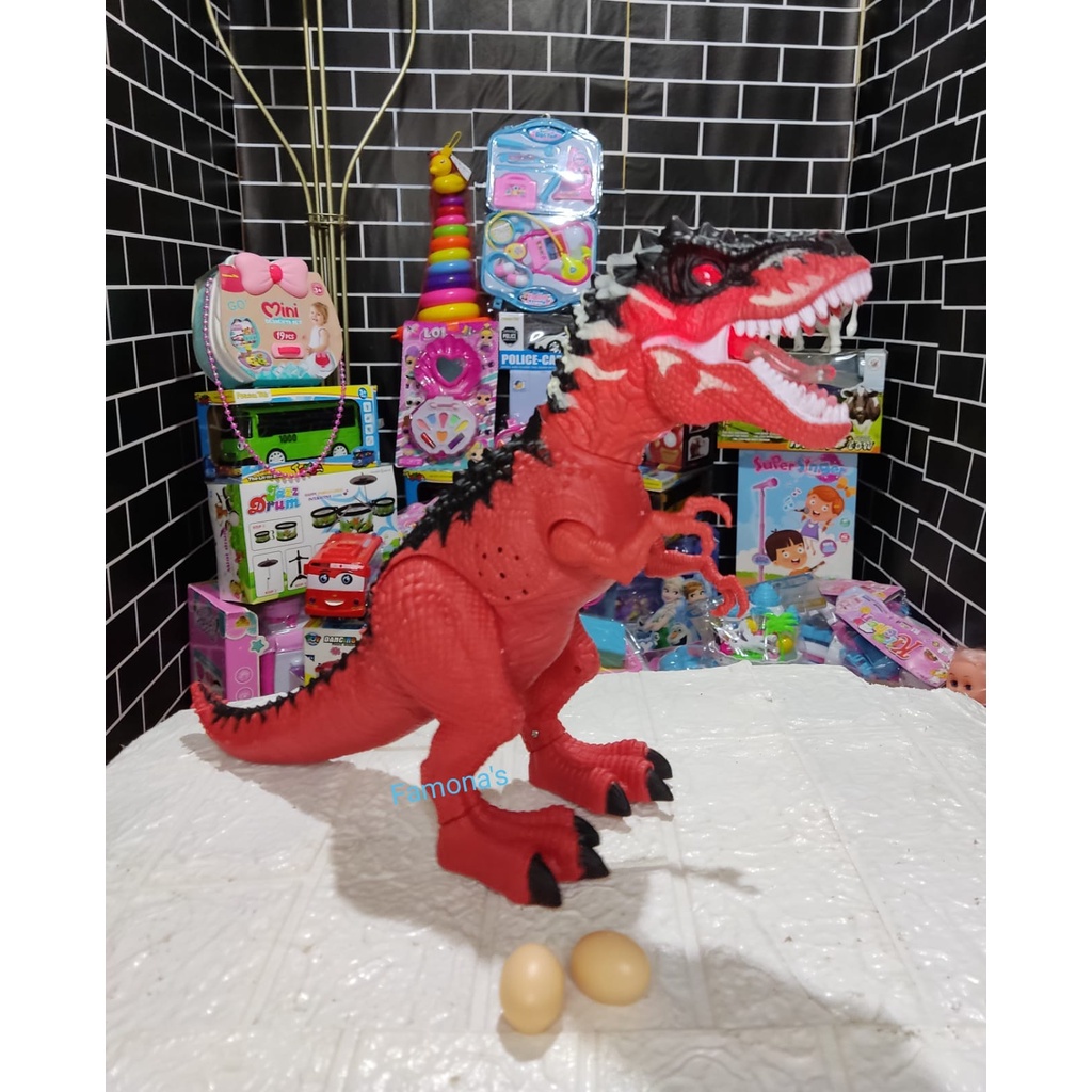 Jual [COD] Mainan T-Rex Bertelur Dan Bersuara Baterai Anak | Shopee ...