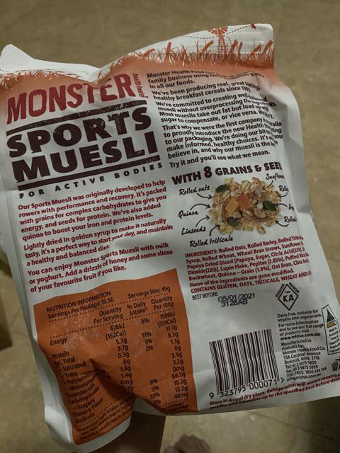 Monster Sport Muesli - Healthy Food [IMPORT] | Shopee Indonesia