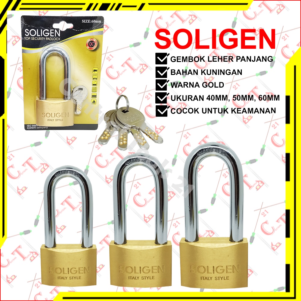 Jual Gembok Pintu Kuningan Komputer Key Leher Panjang Ukuran 40MM 50MM ...