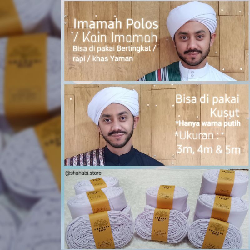 Jual Imamah Polos Panjang Khas Yaman [Pre Order Khusus Size Panjang ...