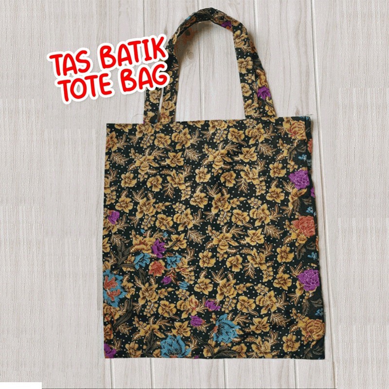 Jual Tas Batik Tote bag / Tas belanja Kain batik / Tas souvenir go green Bag (Buatan PENGRAJIN ...