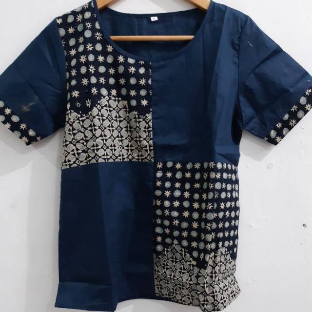 Jual Kombinasi batik navy M | Shopee Indonesia