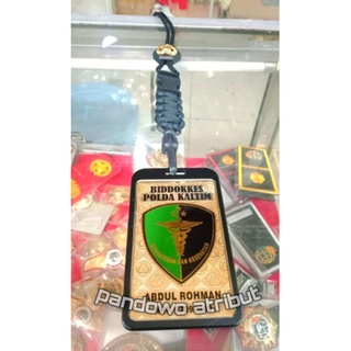 Jual lanyard plat tactical dokpol dokkes polri free design | Shopee ...