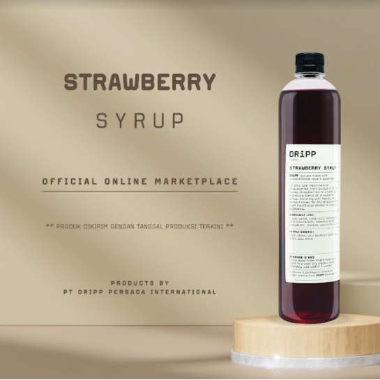 Jual DRiPP Strawberry Syrup - Perasa Minuman Berbentuk Sirup Rasa ...