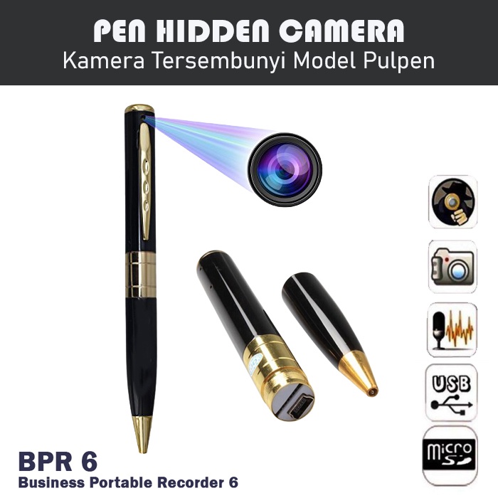 Jual Spy Camera Pen BPR 6 - Kamera Tersembunyi Model Pulpen - Hidden ...
