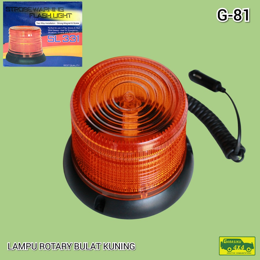 Jual Lampu Rotary Bulat SL 331 Warna Kuning | Shopee Indonesia