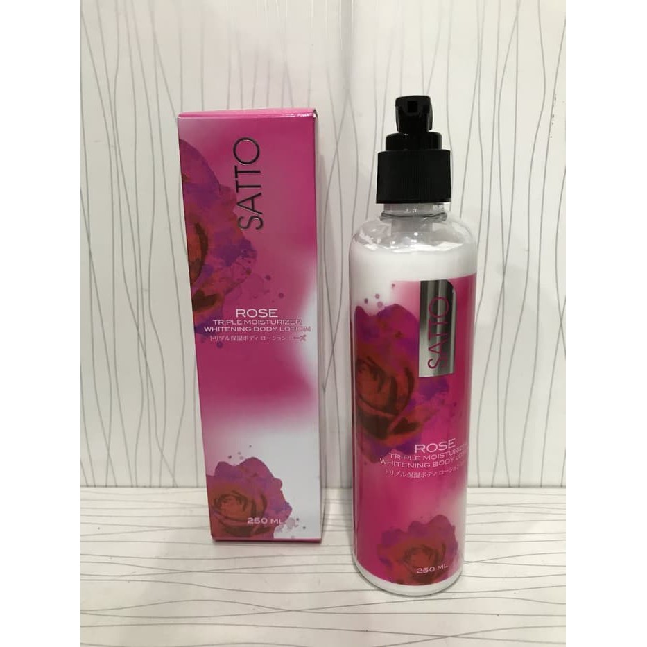 Jual Satto cherry blossomTriple body lotion 250ml Moizturizer Whitening ...