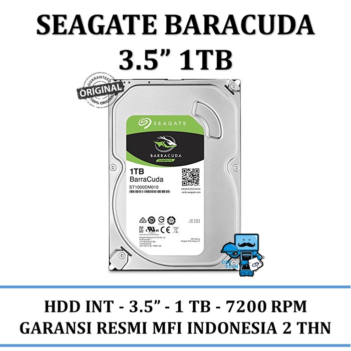 Jual HDD Internal SATA Seagate 3.5 Inch 1TB Barracuda | Shopee Indonesia