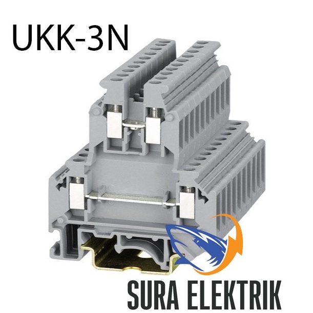 Jual Double Level Terminal Block / 2 Tingkat Terminal UKK-3N | Shopee ...