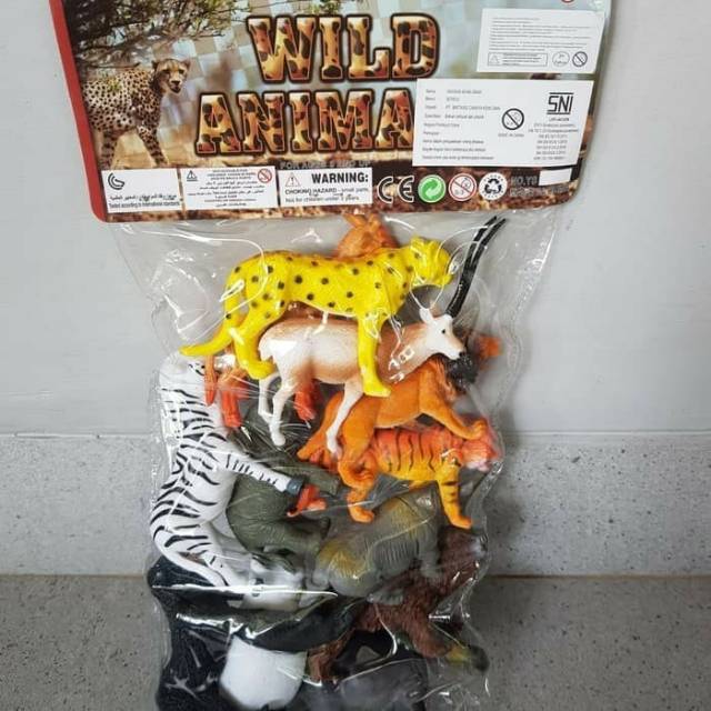 Jual Miniatur Hewan Kebun Binatang - Mainan Hewan Wild Animal | Shopee ...