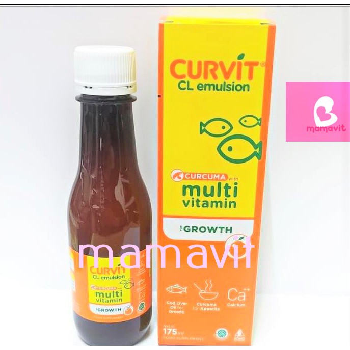 Jual Curvit Cl Emulsion sirup 175 ml (kemasan baru) | Shopee Indonesia