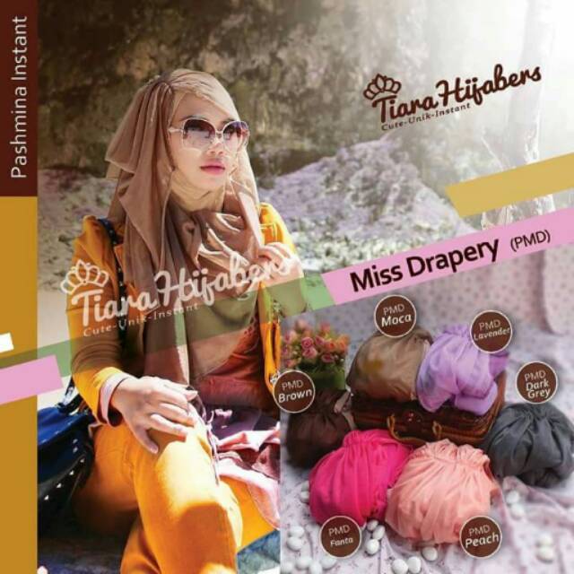 Jual Pashmina Instan miss drapery (PMD) | Shopee Indonesia