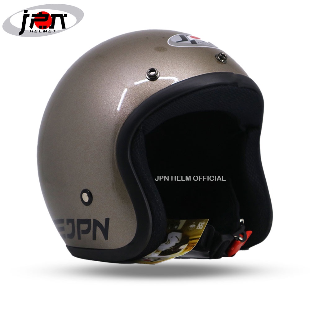 Jual HELM JPN RETRO GREYBELL GLOSSY ORIGINAL STANDART SNI | Shopee ...