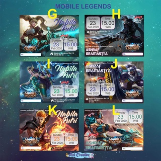 Jual UNDANGAN ULTAH MOBILE LEGENDS | Shopee Indonesia