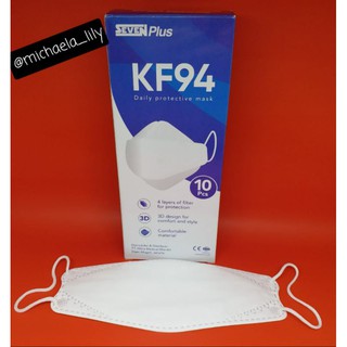Masker KF94 medis 4 Ply earloop Merk " Seven Plus" isi 10 pcs / box | Shopee Indonesia