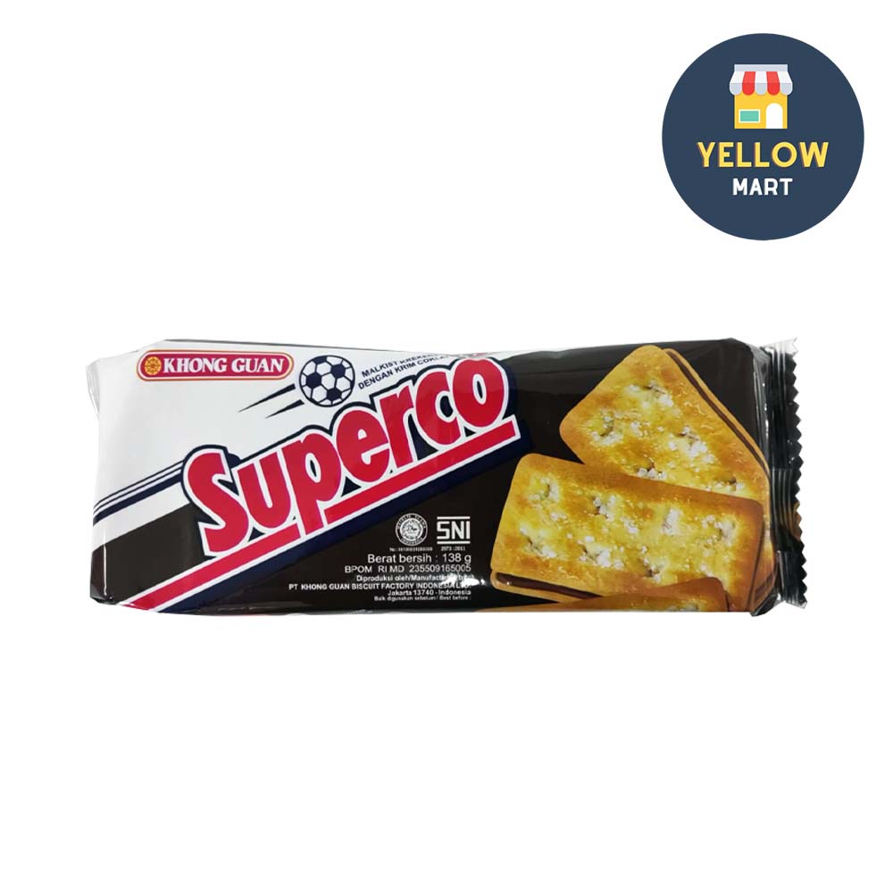 Jual Khong Guan Superco Malkist Krekers Krim Cokelat 138 Gram | Shopee ...