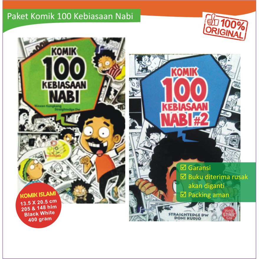 Komik Islam Paket 100 Kebiasaan Nabi 1 dan 2 | Shopee Indonesia Komik Islam Paket 100 Kebiasaan Nabi 1 dan 2 | Shopee Indonesia