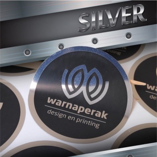 Jual CETAK STIKER BULAT SILVER METALIC / SILVER MATTE / STIKER LABEL ...