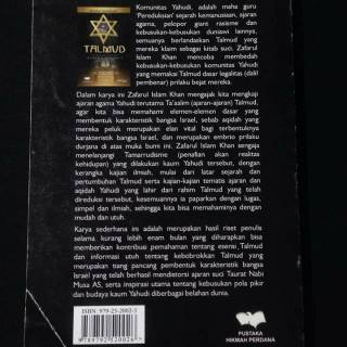 Jual TALMUD Kitab Rabi Yahudi Sejarah & Ajarannya - Zafarul Islamkhan ...