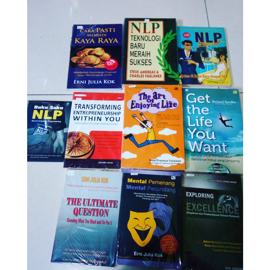 Jual Paket Buku NLP Lengkap Terbaik Indonesia Dunia Richard Bandler ...