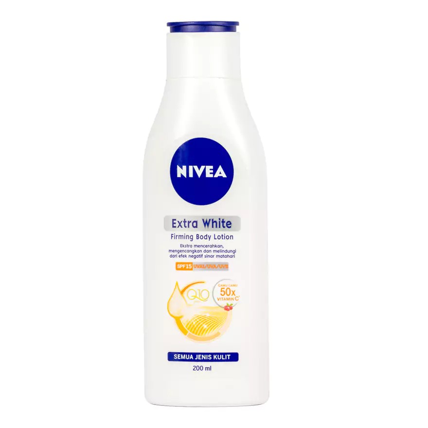 Nivea Body Lotion Uv Extra Whitening 200ml | Shopee Indonesia