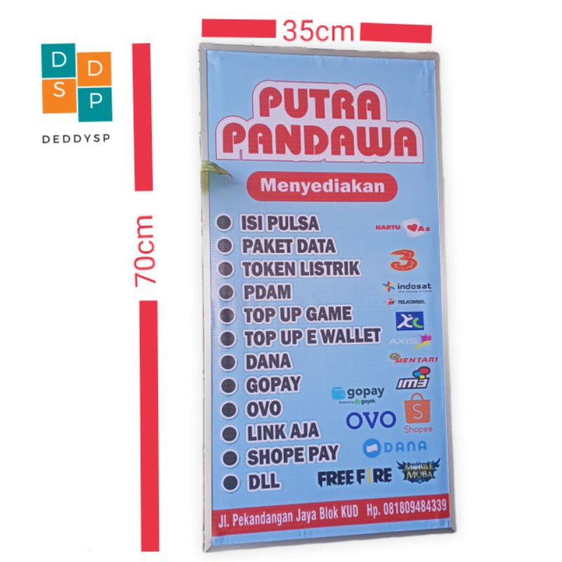 Jual Neon Box Banner Backlight uk 70x35cm | Shopee Indonesia