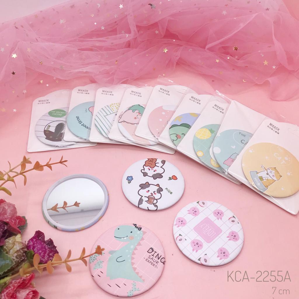 Jual Cermin Kaca Bulat Kecil Dandan Rias Motif Kartun Lucu dan Murah ...