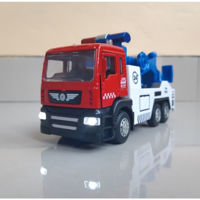 Jual Diecast Truk Derek Alloy - Mainan Miniatur Mobil Truck Towing ...