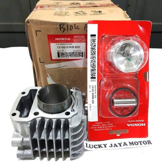 Jual Blok seher boring revo absolut 110 blade Kwb original Honda | Shopee Indonesia