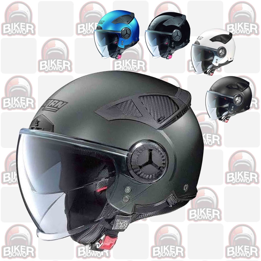 Jual Nolan N33 - Flat Black - Metal White - Matt Blue - Grey - Black ...