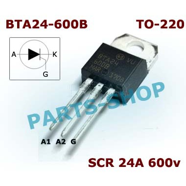 Jual BTA24-600B BTA24-600 BTA24600 BTA24 BTA 24 600 triac 24A 600v TO ...