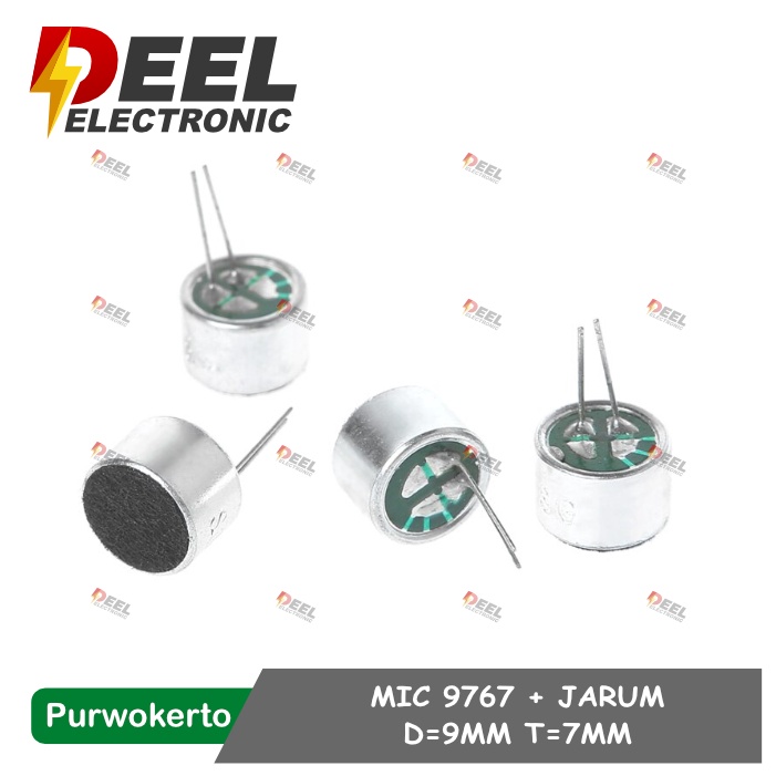 Jual MIC 9767 MIC CAPSULE ELECTRET CONDENSER MICROPHONE SMD AUDIO ...