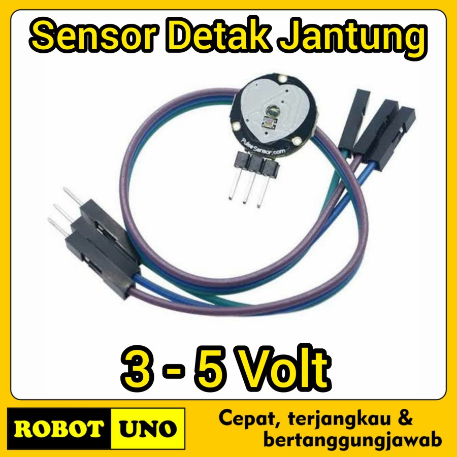Jual Sensor Detak Jantung Pulse Heart Rate Analog Sensor For Arduino Module | Shopee Indonesia