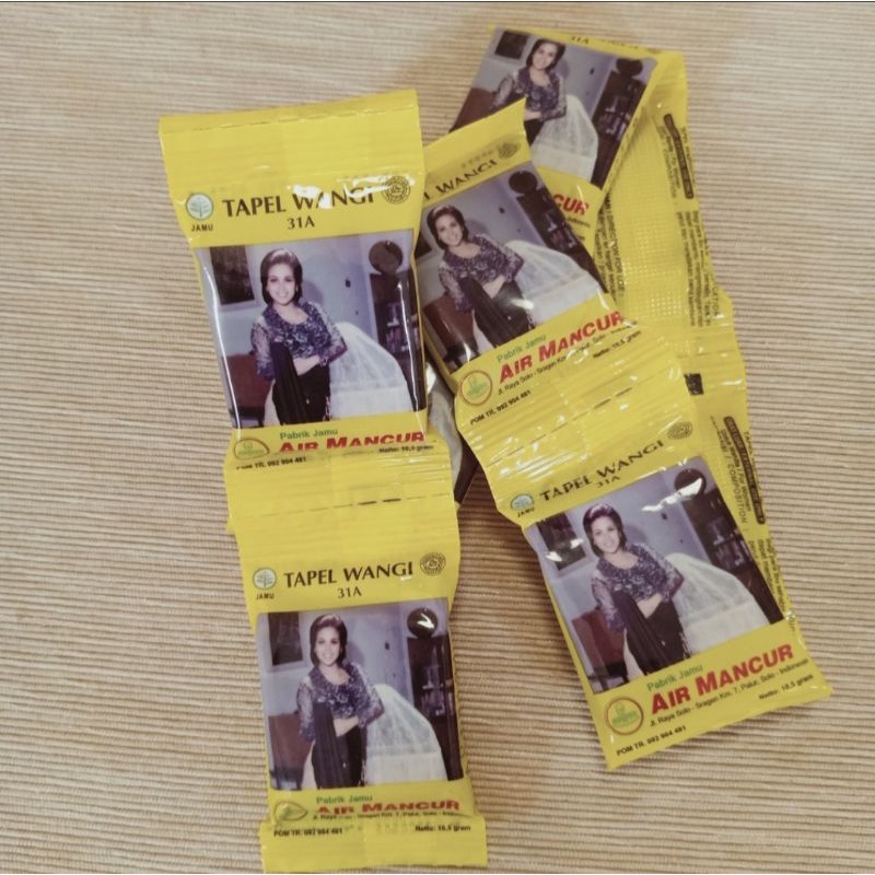 Jual TAPEL WANGI, air mancur 10,5g, harga perpcs Indonesia|Shopee Indonesia