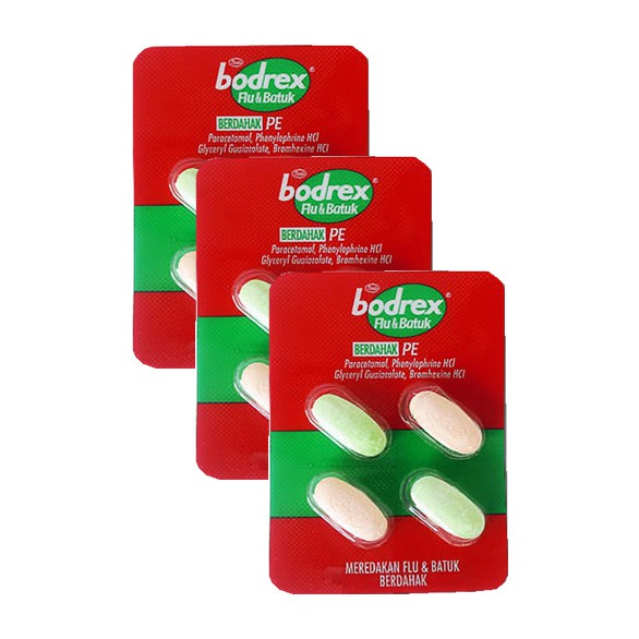 Jual BODREX FLU BATUK BERDAHAK (3 Strip) | Shopee Indonesia