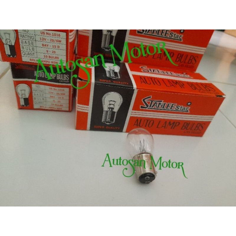 Jual Bohlam lampu rem K2 Besar 12v 25/6 w stanlee star | Shopee Indonesia