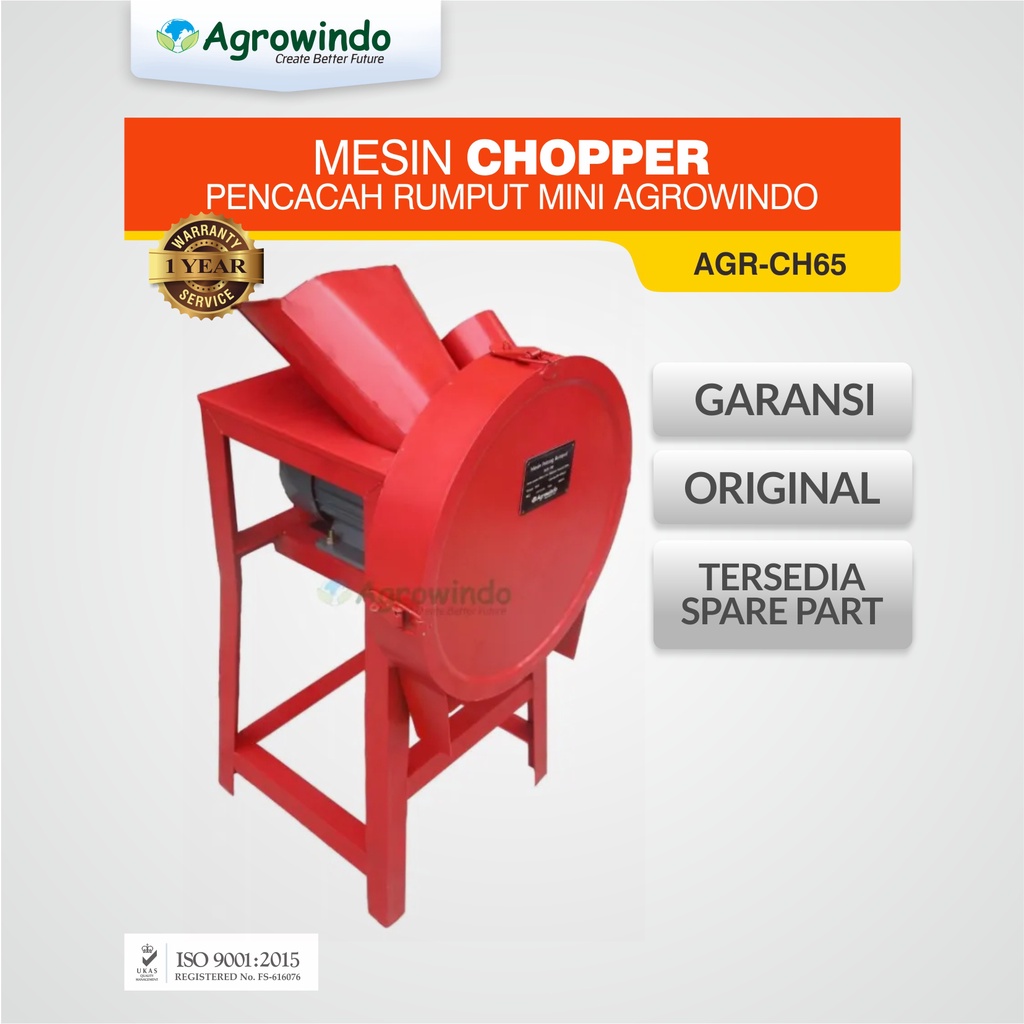 Jual Mesin Chopper Pencacah Rumput Mini Agrowindo AGR-CH65 | Shopee ...