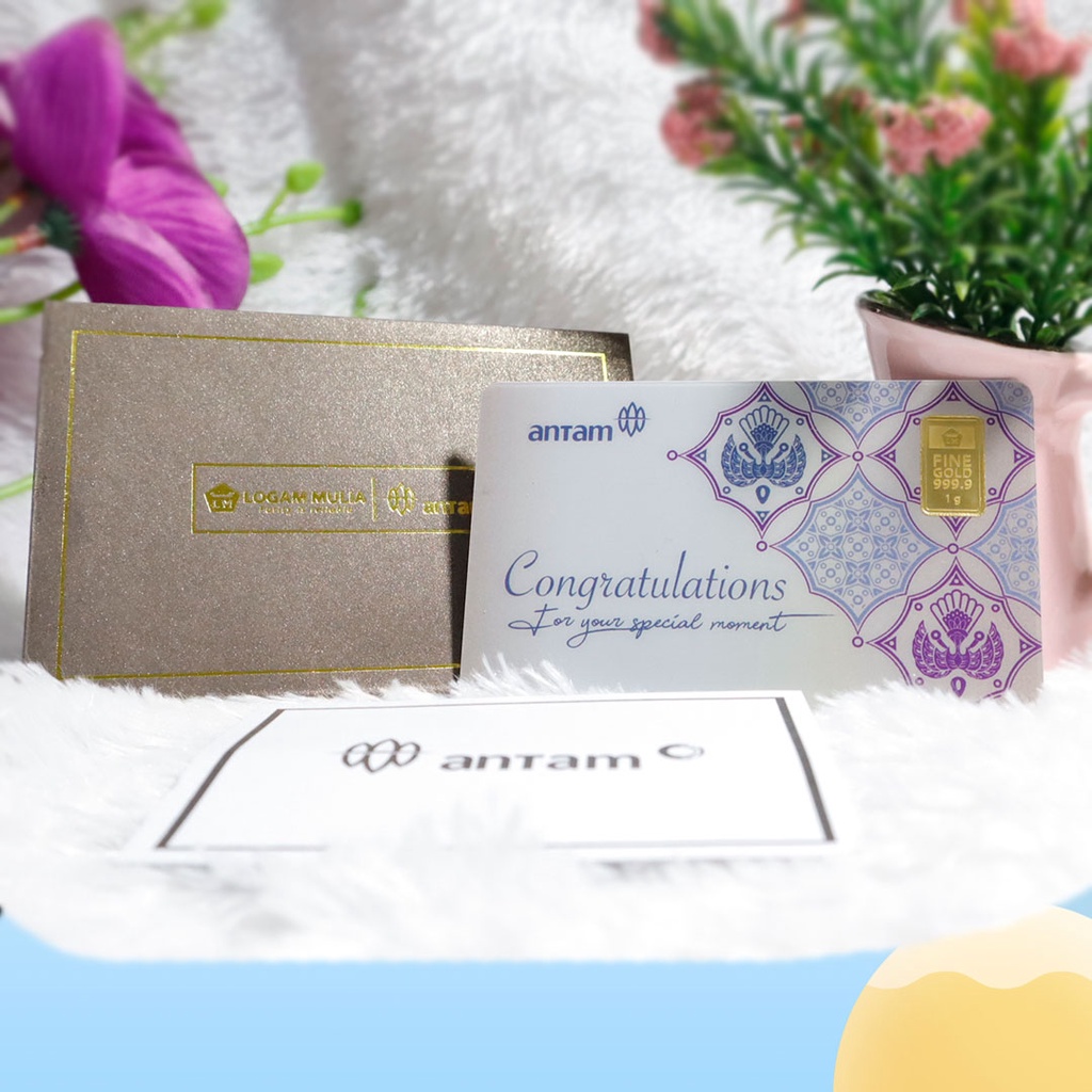Jual Emas Antam 1 Gram Gift Series - Gift Card Congratulations ...